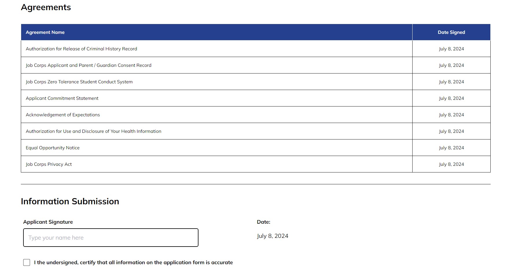 How do I submit my application information? – MyJobCorps Applicant Help ...